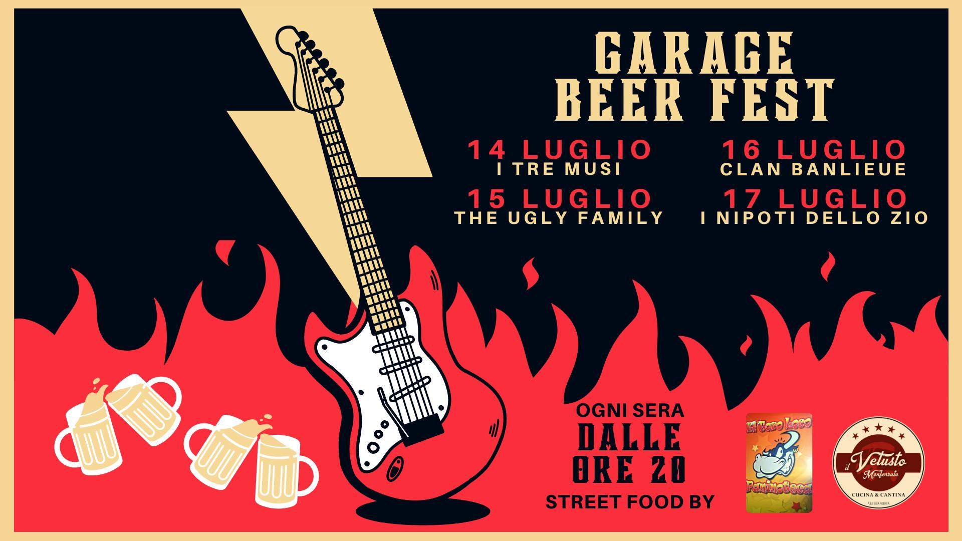 Dal 14 al 17 luglio Garage Beer Fest @ Garage 156 a Valenza