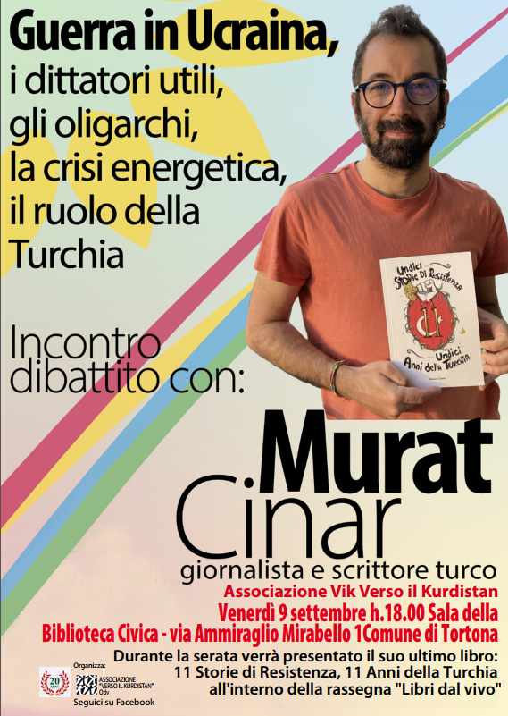 A Tortona il dibattito incontro con il giornalista turco Murat Cinar
