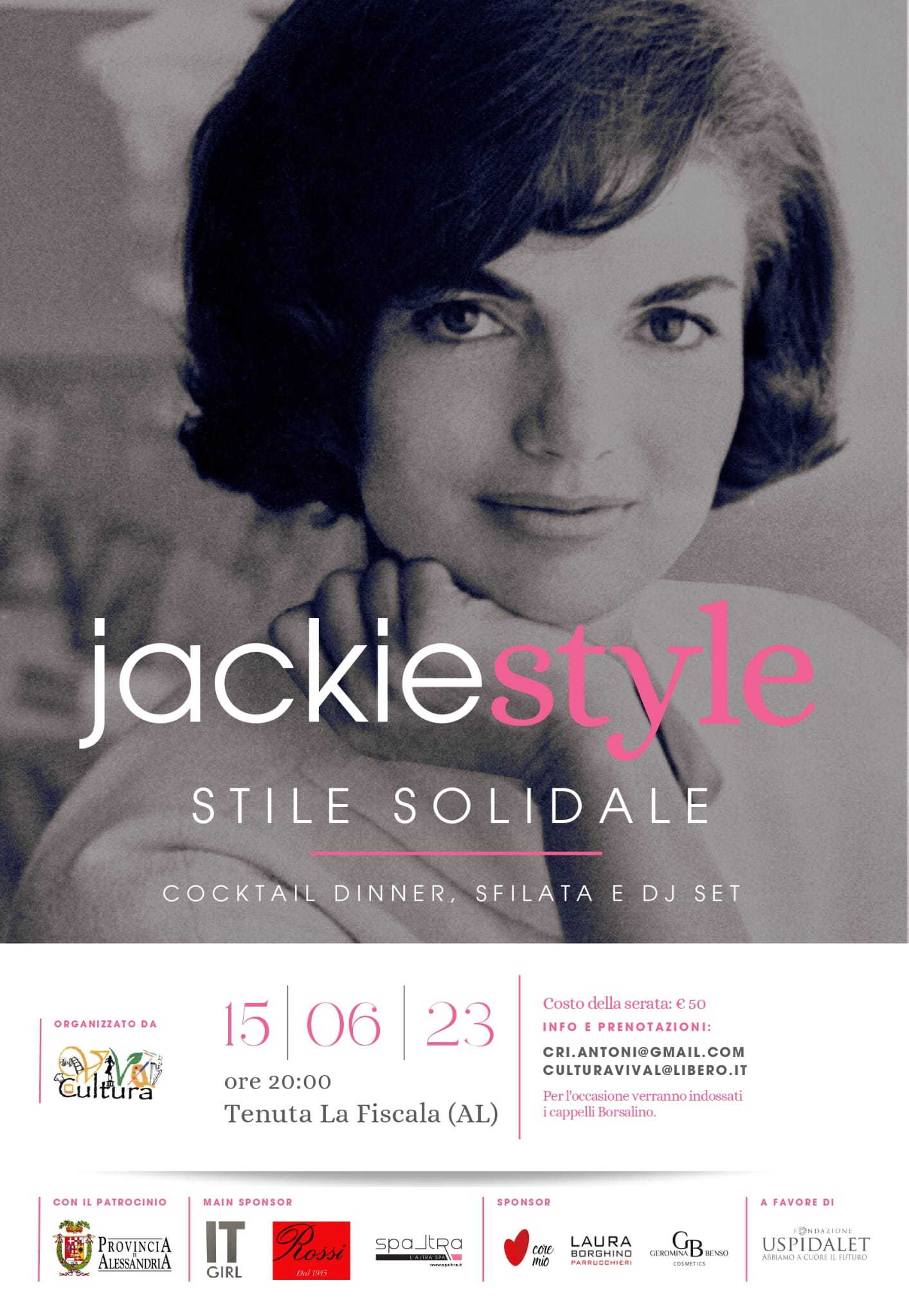 "Jackie style": moda e solidarietà nella serata per la Fondazione Uspidalet