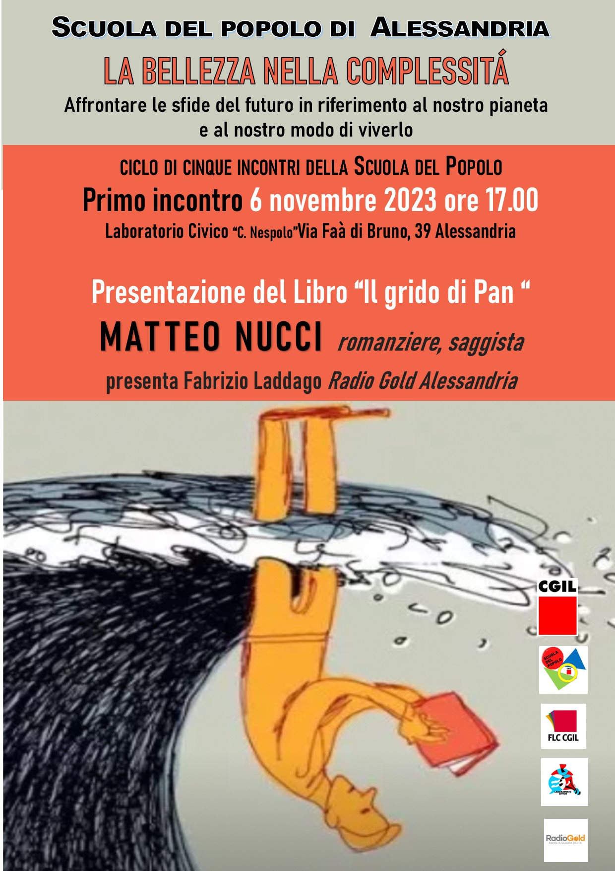 Matteo Nucci presenta "Il grido di Pan" alla Scuola del Popolo