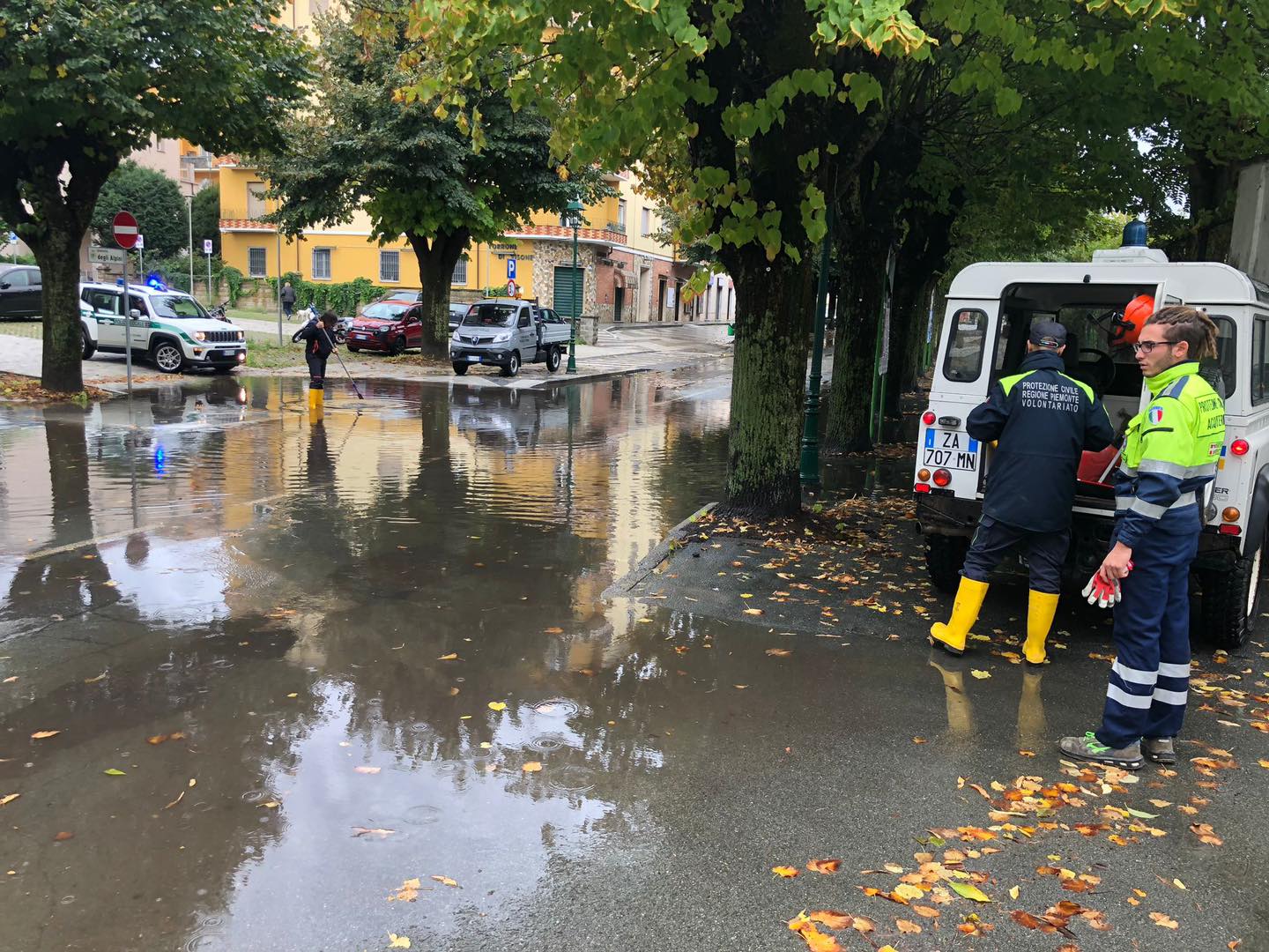 Allagamenti di alcune vie ad Acqui per le piogge della mattina