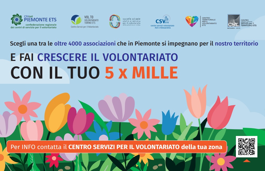 Fai crescere il volontariato con il 5X1000