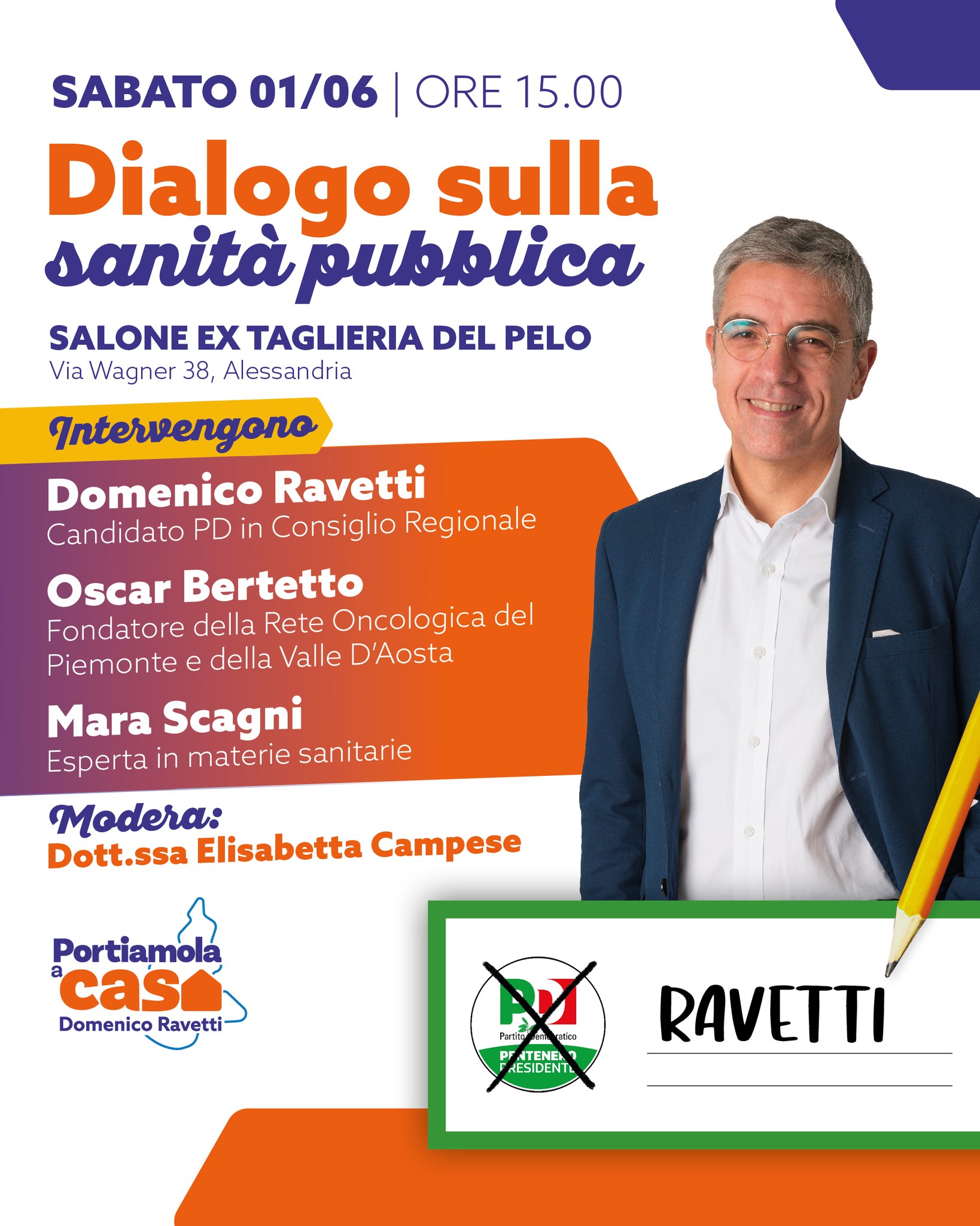 Elezioni regionali: Alessandria incontro Ravetti sulla sanità pubblica