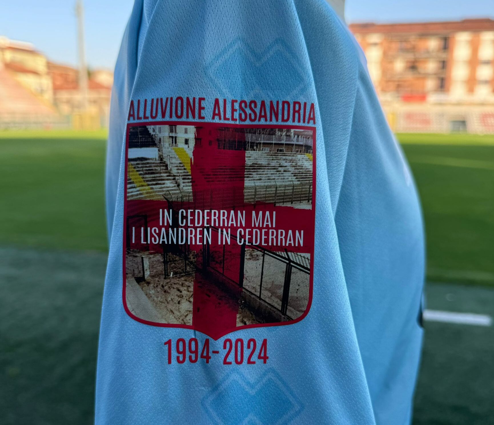 30° anniversario alluvione: stemma maglia Fc Alessandria