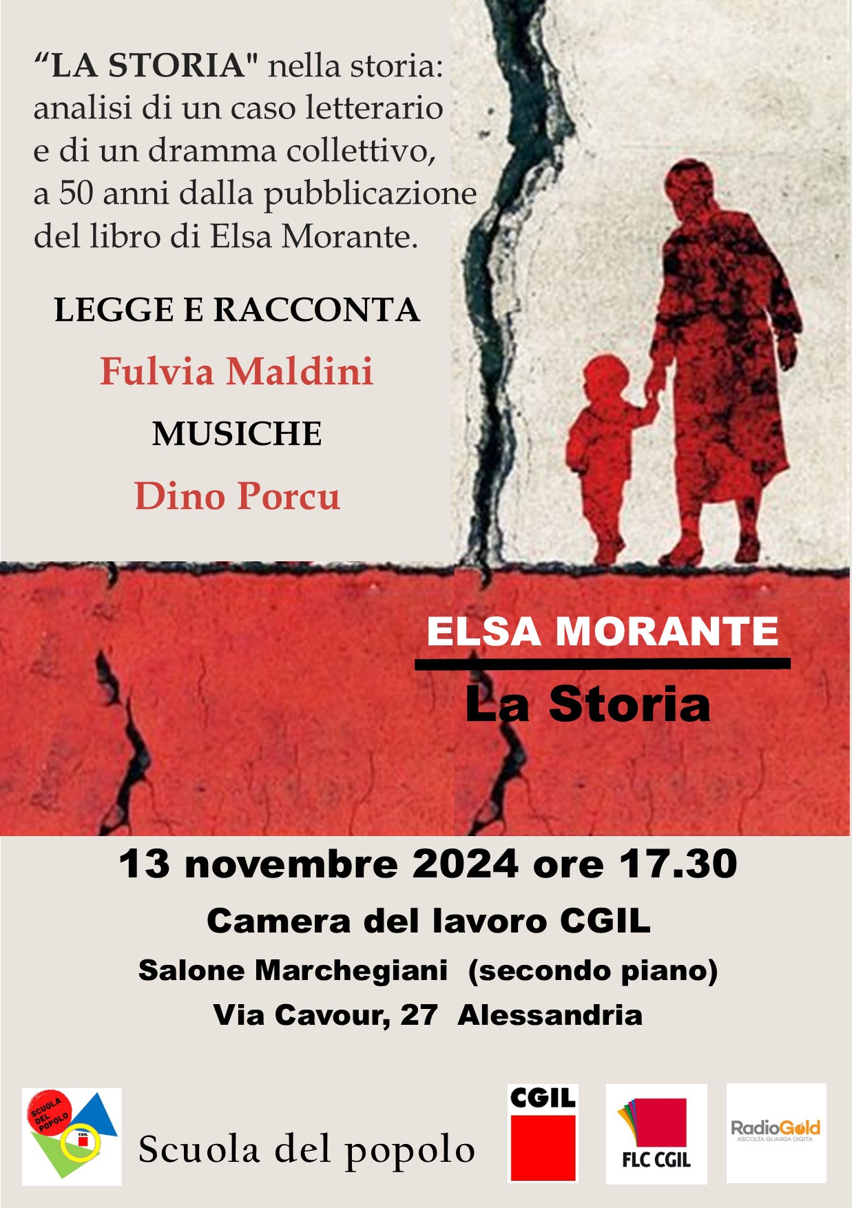 "La Storia" di Elsa Morante raccontata alla Cgil