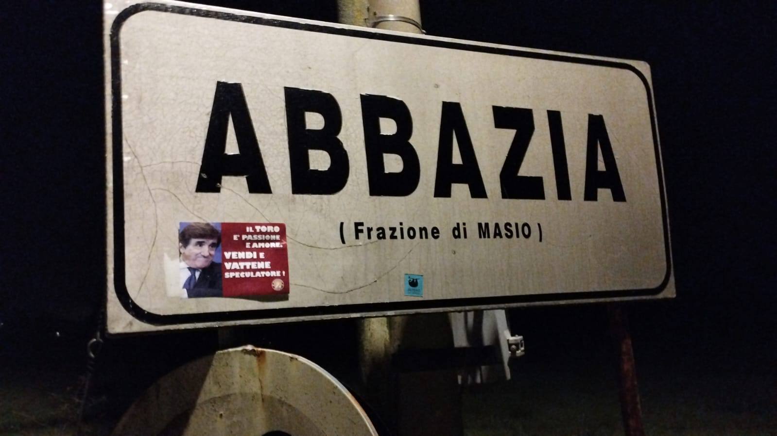 A Masio protesta tifosi del Torino contro il presidente Urbano Cairo
