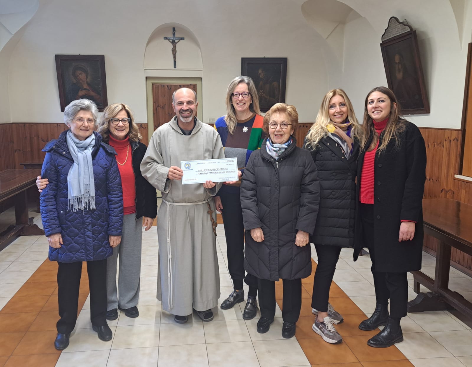 Soroptimist Alessandria dona 1500 euro alla mensa dei poveri