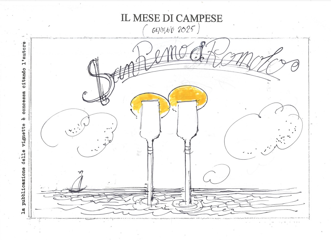 Le vignette di gennaio firmate dall’artista valenzano Ezio Campese