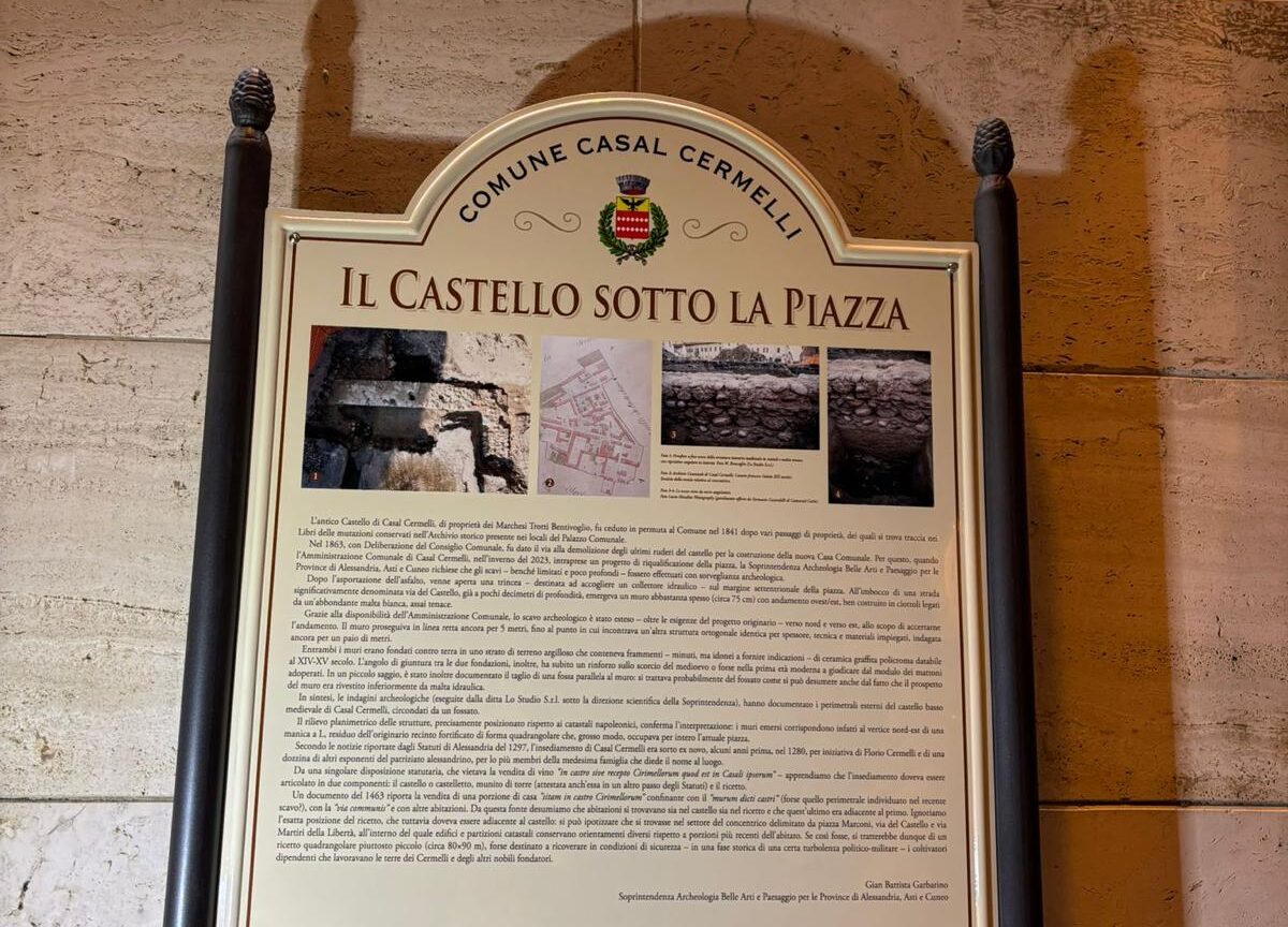 Targhe a Casal Cermelli per conoscere storia e monumenti