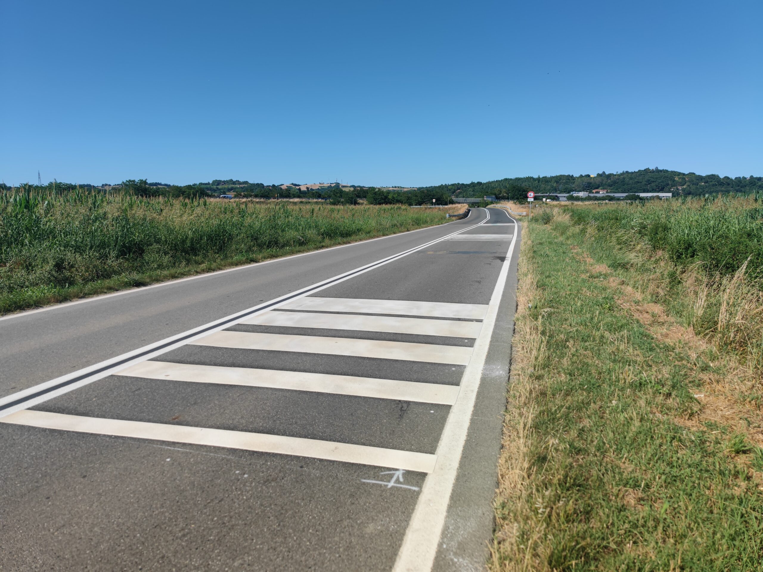 Nuovi segnali dosso strada tra Alessandria e Valle San Bartolomeo