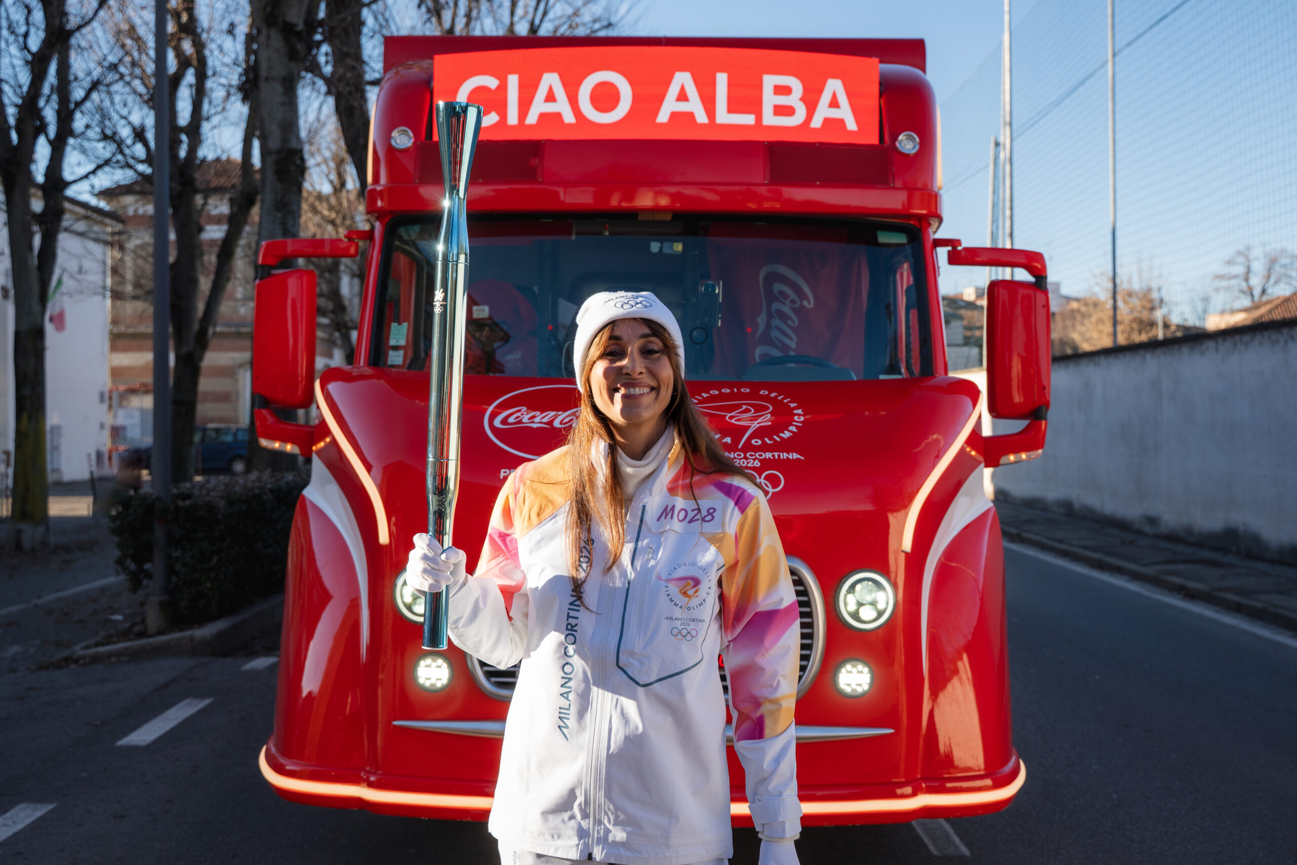 Fiamma Olimpica in Piemonte: Benedetta Parodi tedofora ad Alba