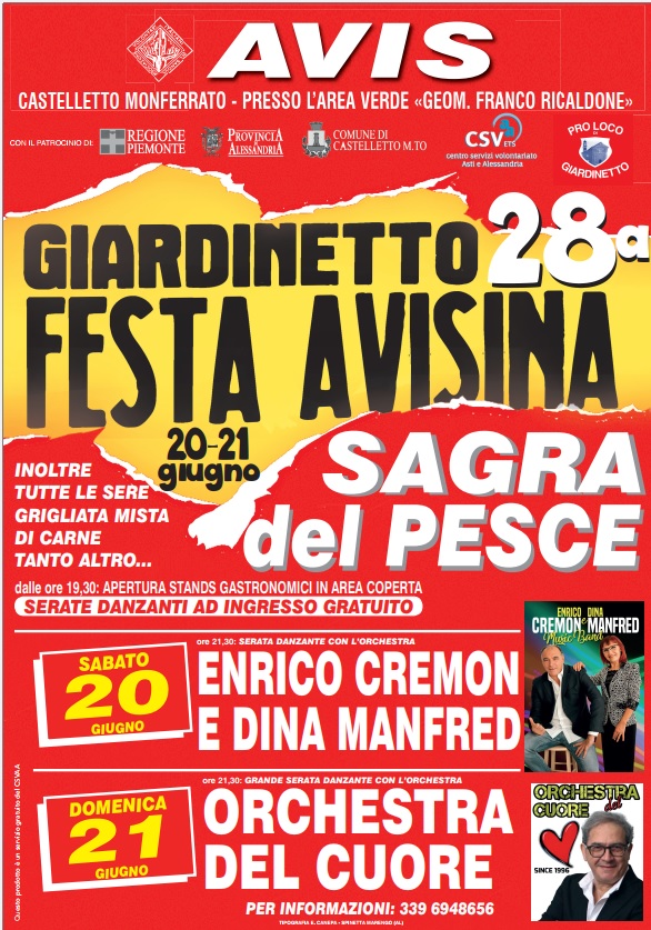 A Giardinetto la Festa Avisina con la Sagra del Pesce